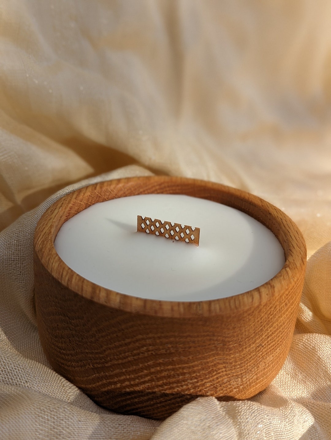 Handmade Fregrant Candles in Rustic Wooden Bowl / Christmas Gift - Etsy