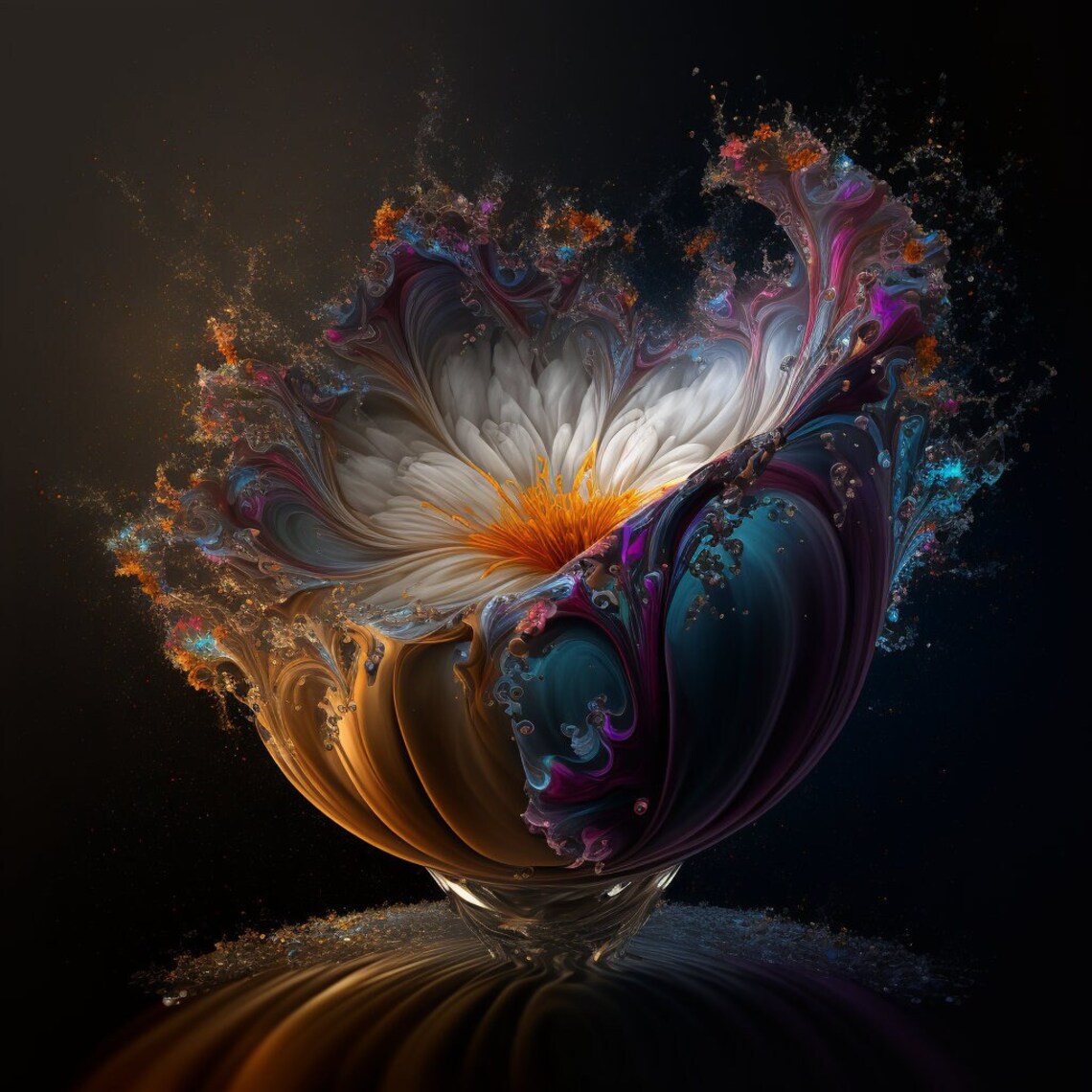 Cosmic Flower - Etsy