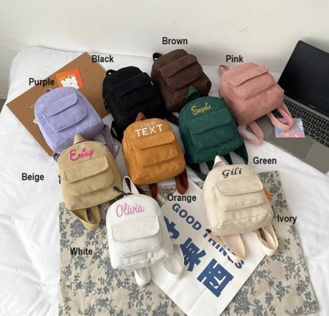 Personalized MINI Embroidered Backpack, Mini Backpack Toddler, Custom ...