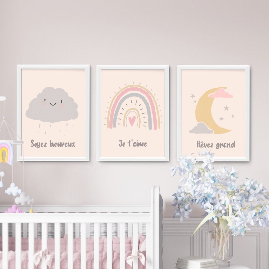 Ensemble De Trois Affiches Inspirantes Art Mural En Trois - Etsy