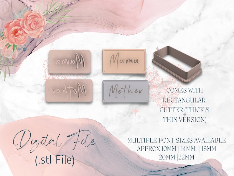 Mama Mother's Day Stam | Digital STL File | Downloadable File for 3D ...