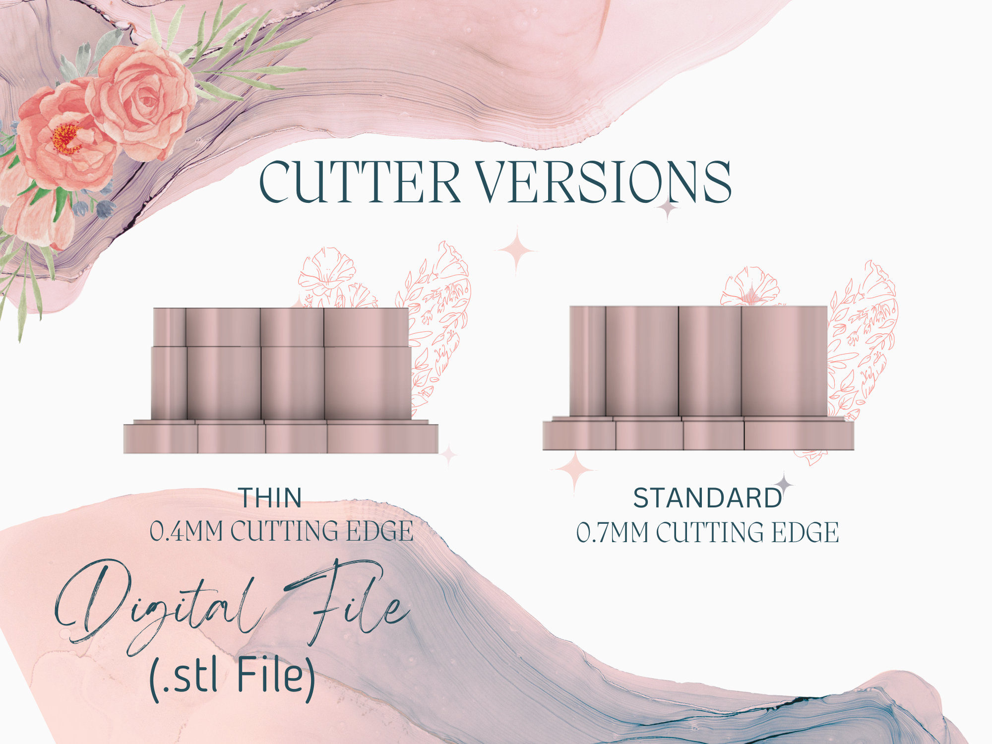 Fat Drop Shape Clay Cutter • Fondant Cutter • Cookie Cutter | Digital ...