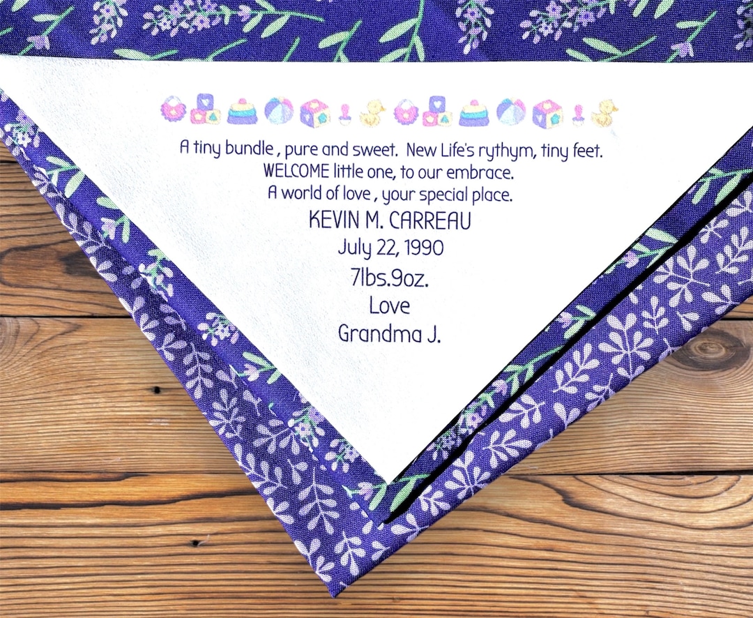 Baby Quilt Label,custom Personalized Heirloom Quality - Etsy