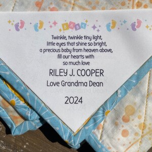 Baby Quilt or Blanket Label for Your Handmade Projects. - Etsy