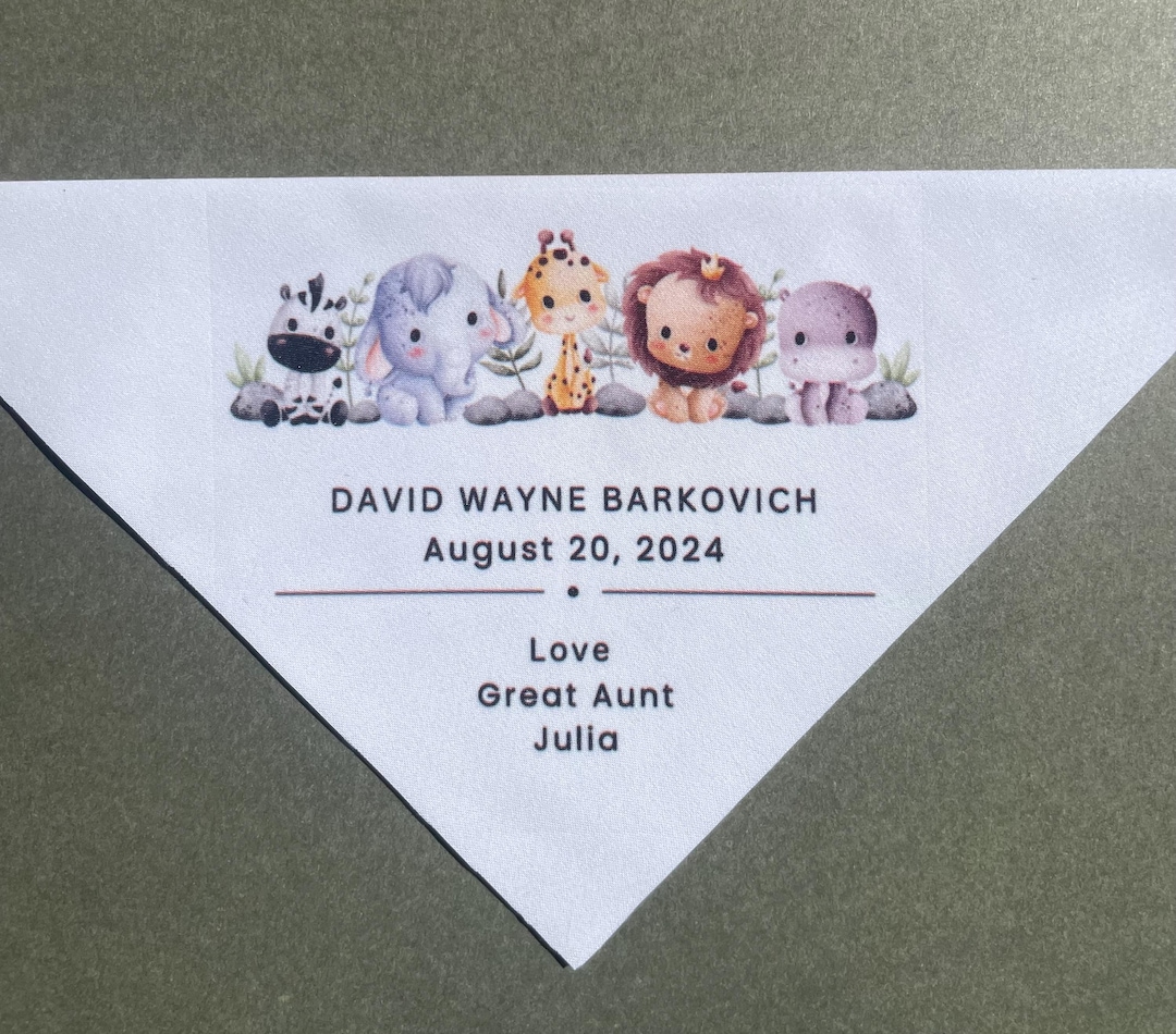 Custom Baby Quilt Label: Personalized Fabric Tag, Handmade Keepsake - Etsy