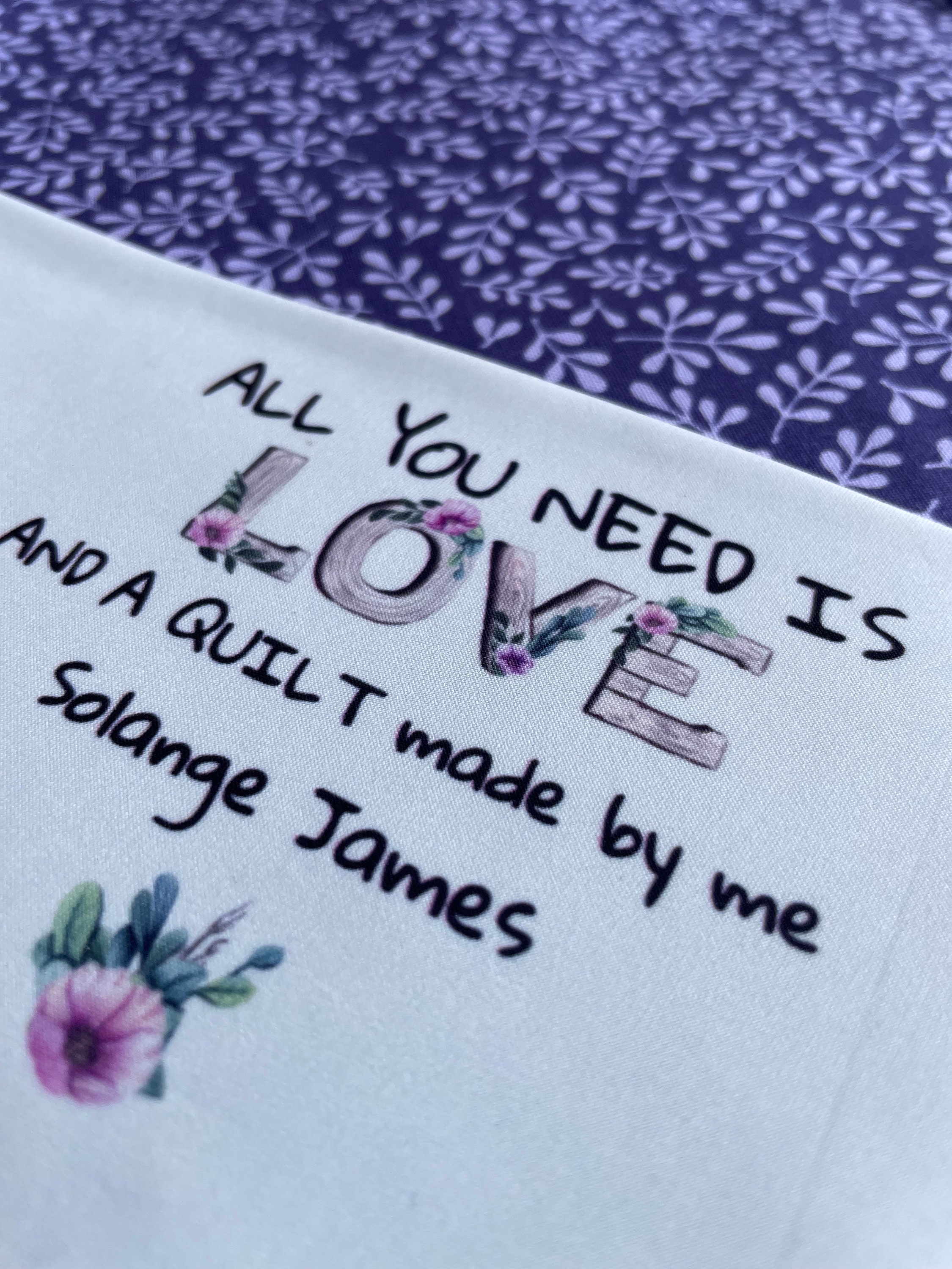 Quilt Label, Personalized Label, Gift for Quilters,gift for Grandmas ...