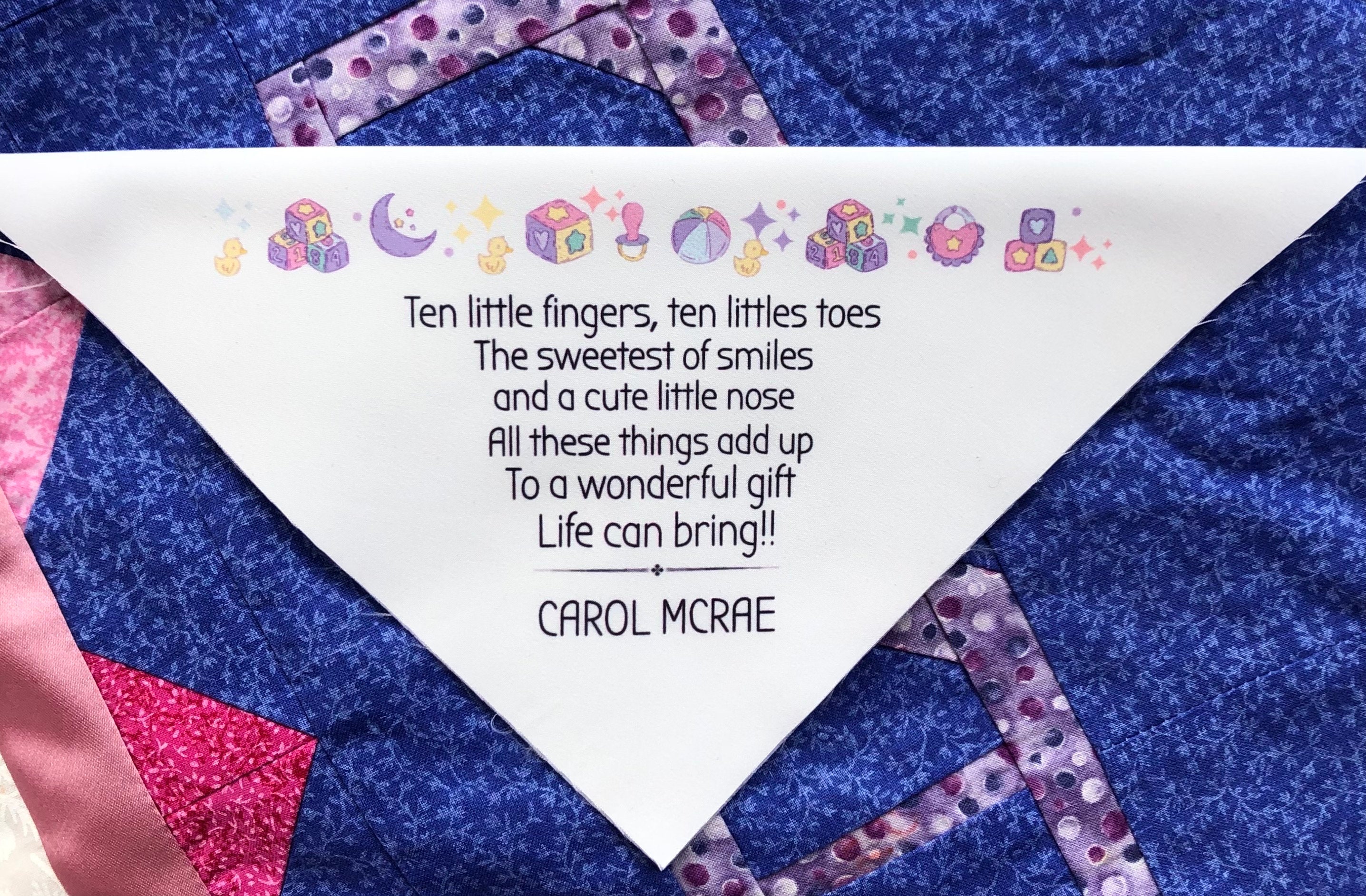 Baby Quilt Label,custom Personalized Heirloom Quality - Etsy