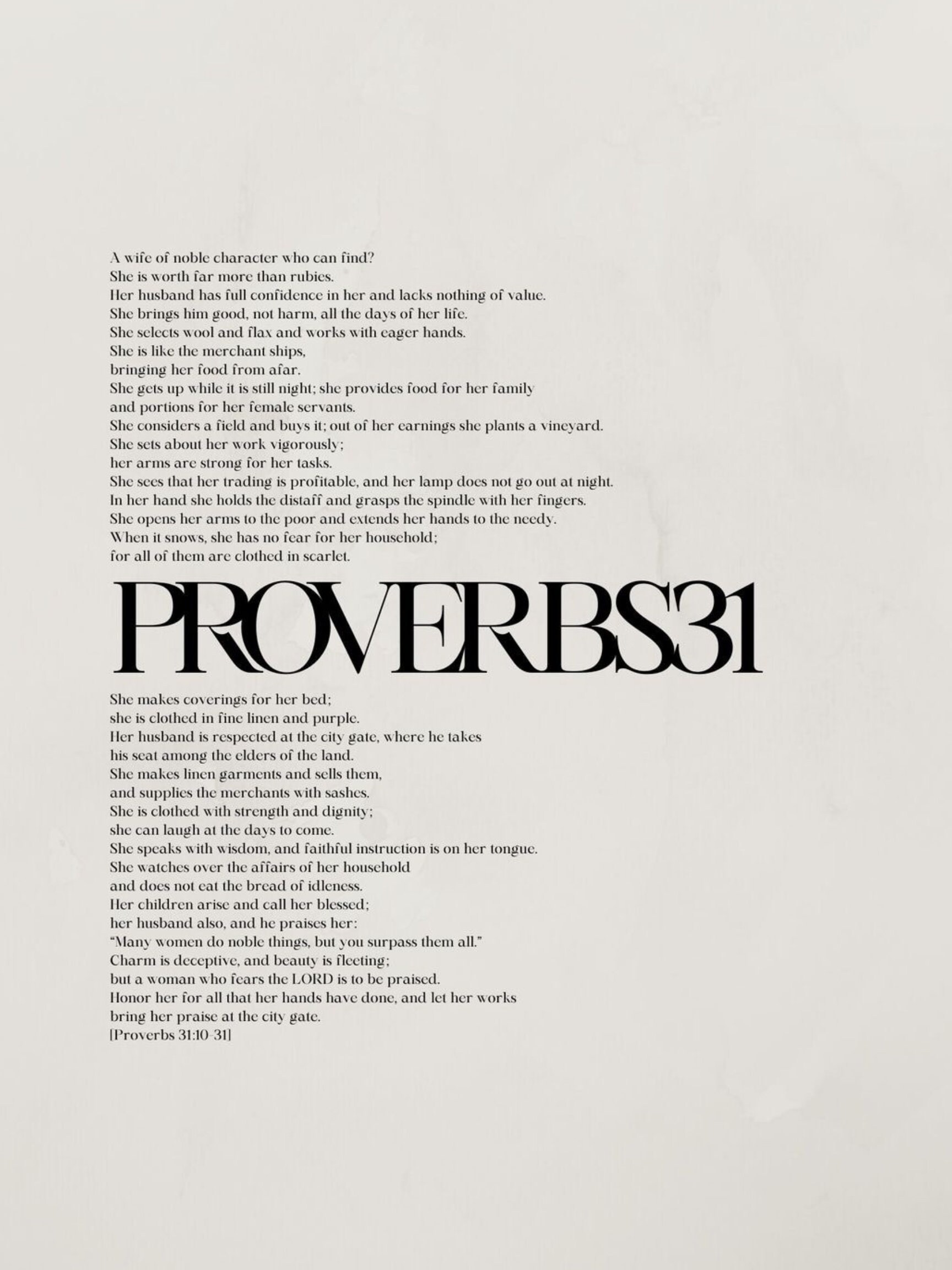 DIGITAL PRINT Proverbs 31 - Etsy