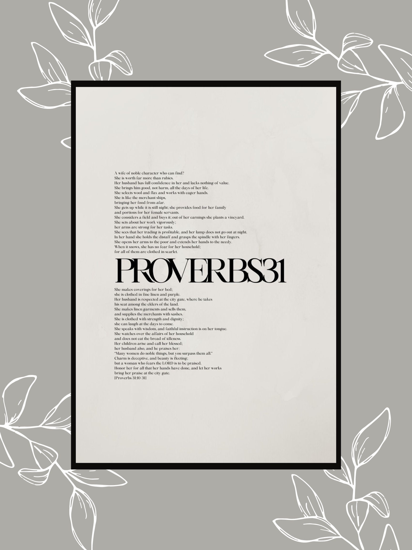 DIGITAL PRINT Proverbs 31 - Etsy