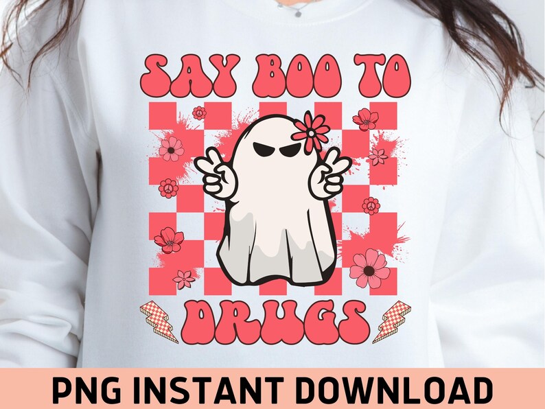 Red Ribbon Week Png, Say Boo to Drugs Png, Halloween Drug Free Png ...