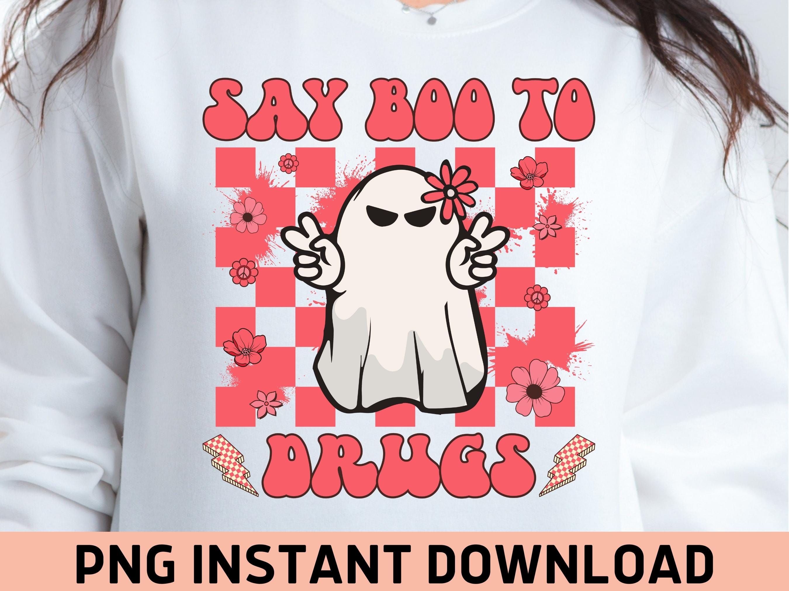 Red Ribbon Week Png, Say Boo to Drugs Png, Halloween Drug Free Png ...