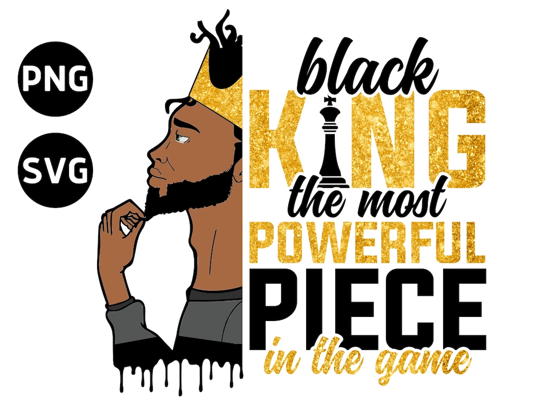 Black King Svg Png, Black King the Most Powerful Piece in the Game ...
