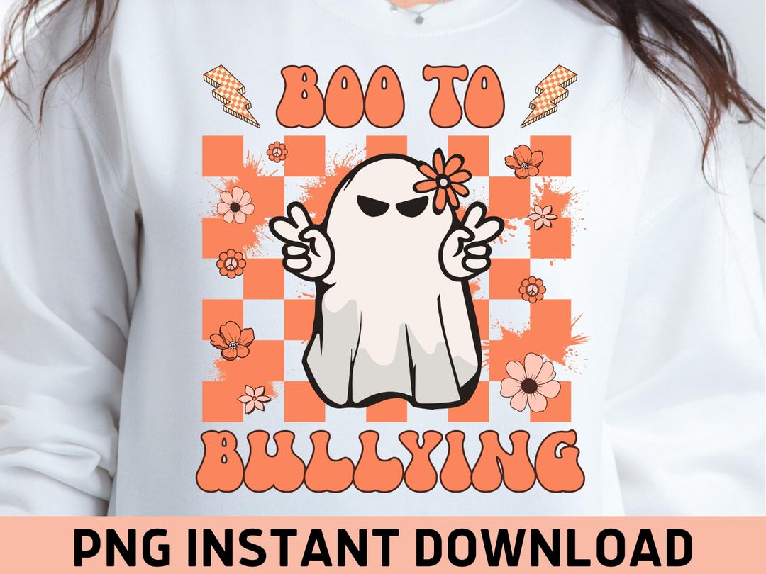 Unity Day Png, Boo to Bullying Png, Halloween Ghost Png, Anti Bullying ...