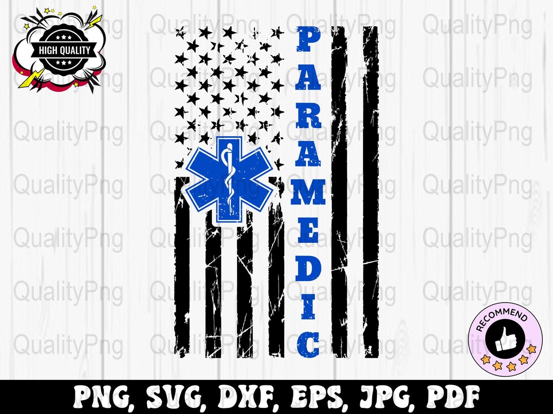 Paramedic Svg Png, Paramedic Flag Png, Ems Svg Cricut, Emt Png ...