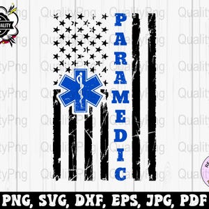 Paramedic Svg Png, Paramedic Flag Png, Ems Svg Cricut, Emt Png ...