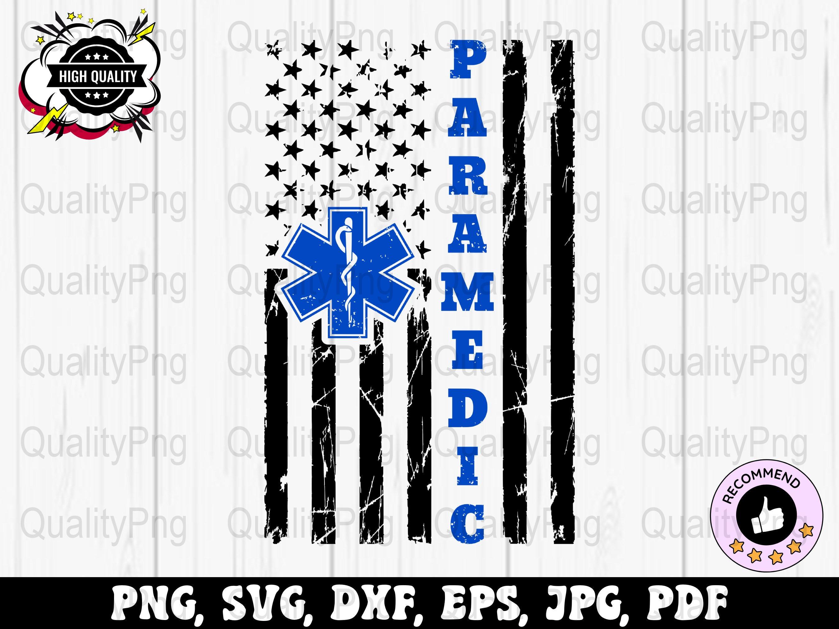 Paramedic Svg Png, Paramedic Flag Png, Ems Svg Cricut, Emt Png ...