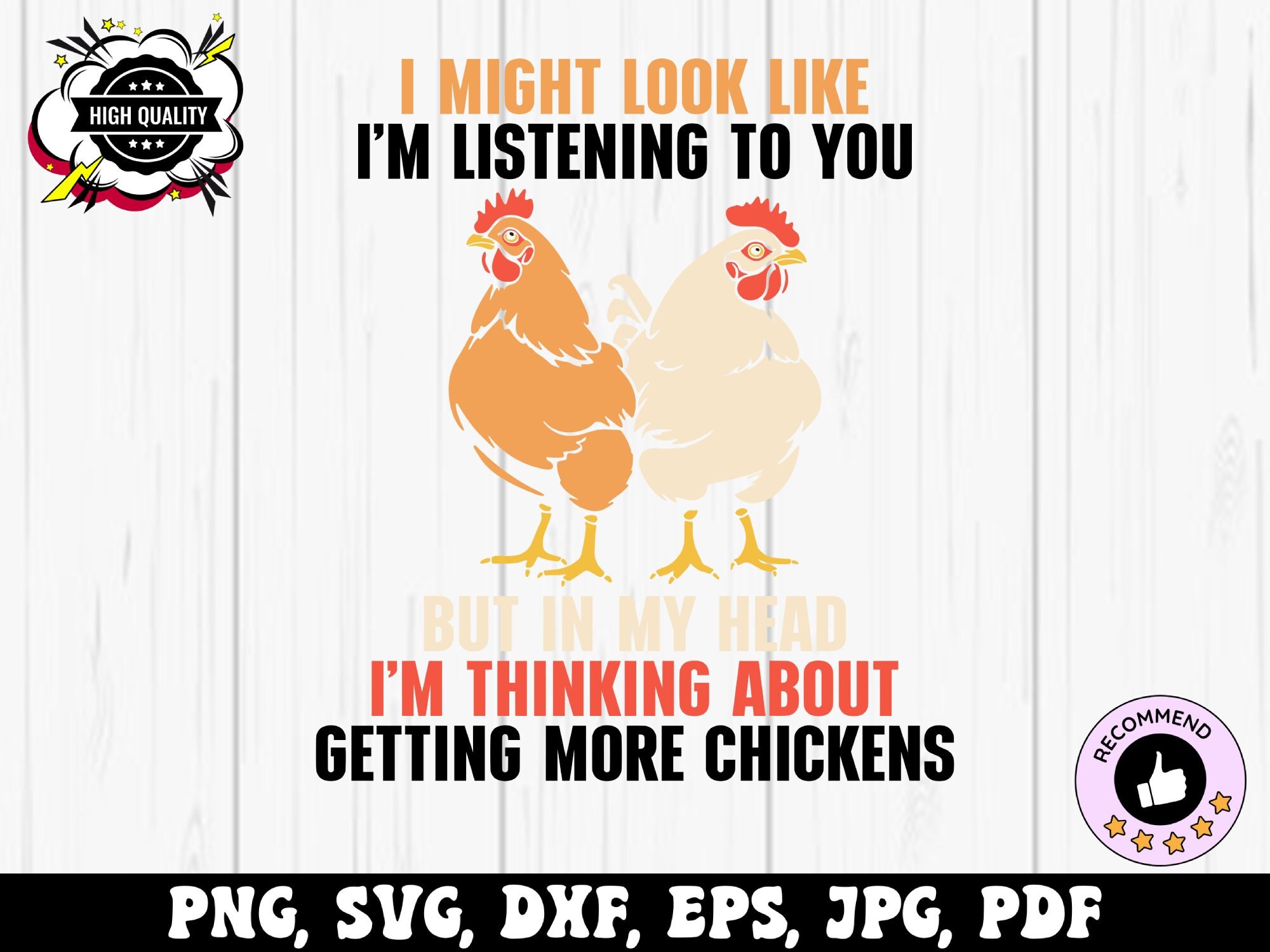 Chicken Lover Svg Png, Funny Chicken Farmer Svg, Funny Chicken Quotes ...