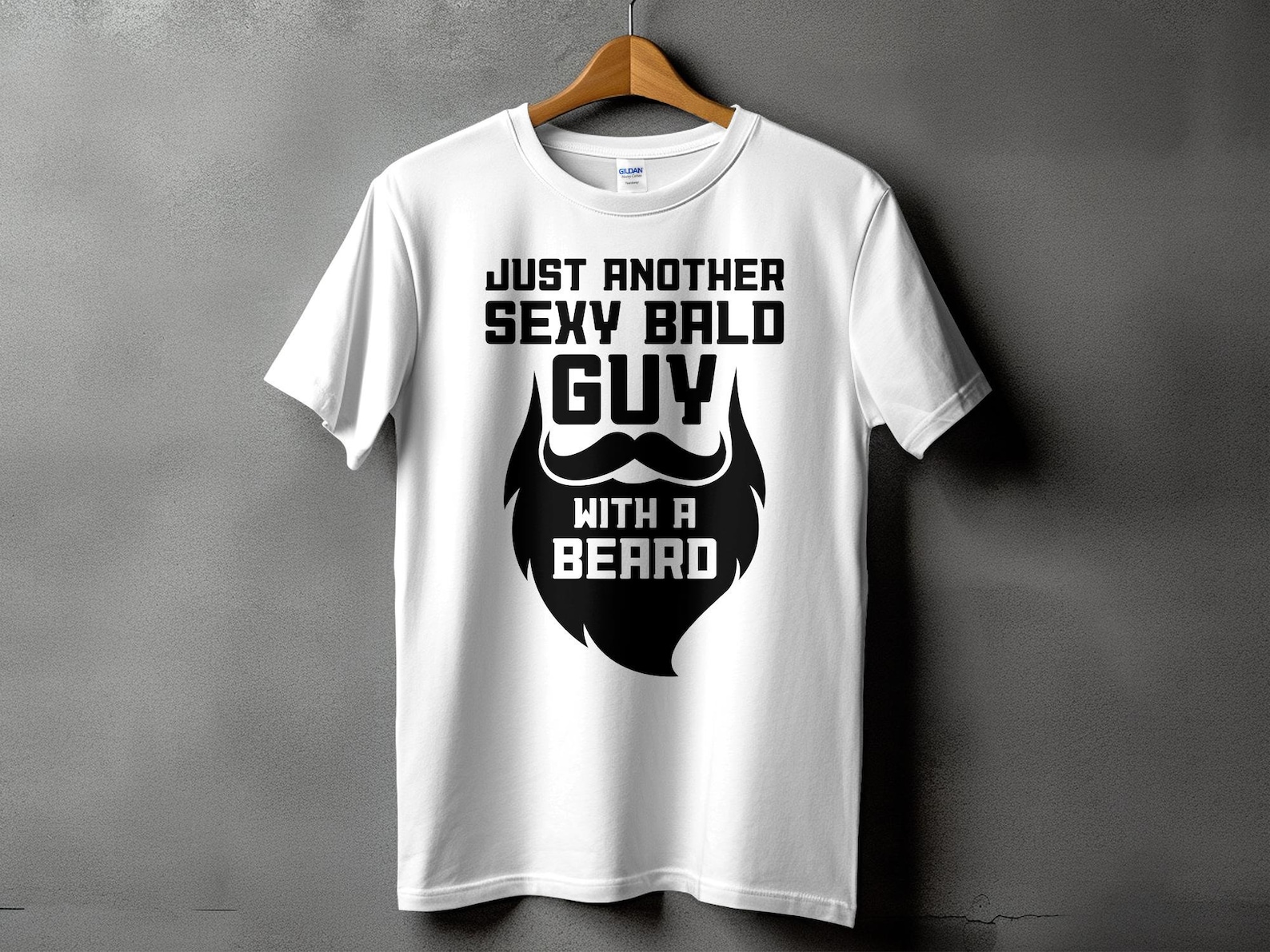 Bald Man Svg, Bald Png, Just Another Sexy Bald Guy With a Beard Svg ...