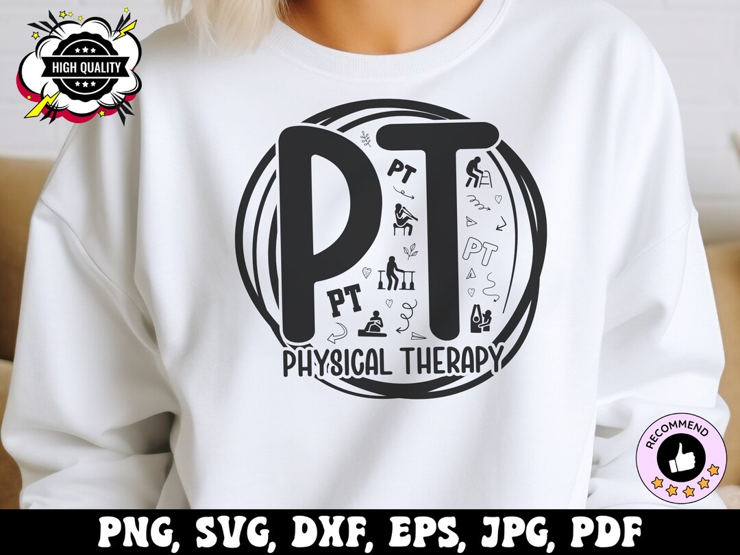 Physical Therapy Png Svg, PT Physical Therapy Svg Png, Physical ...
