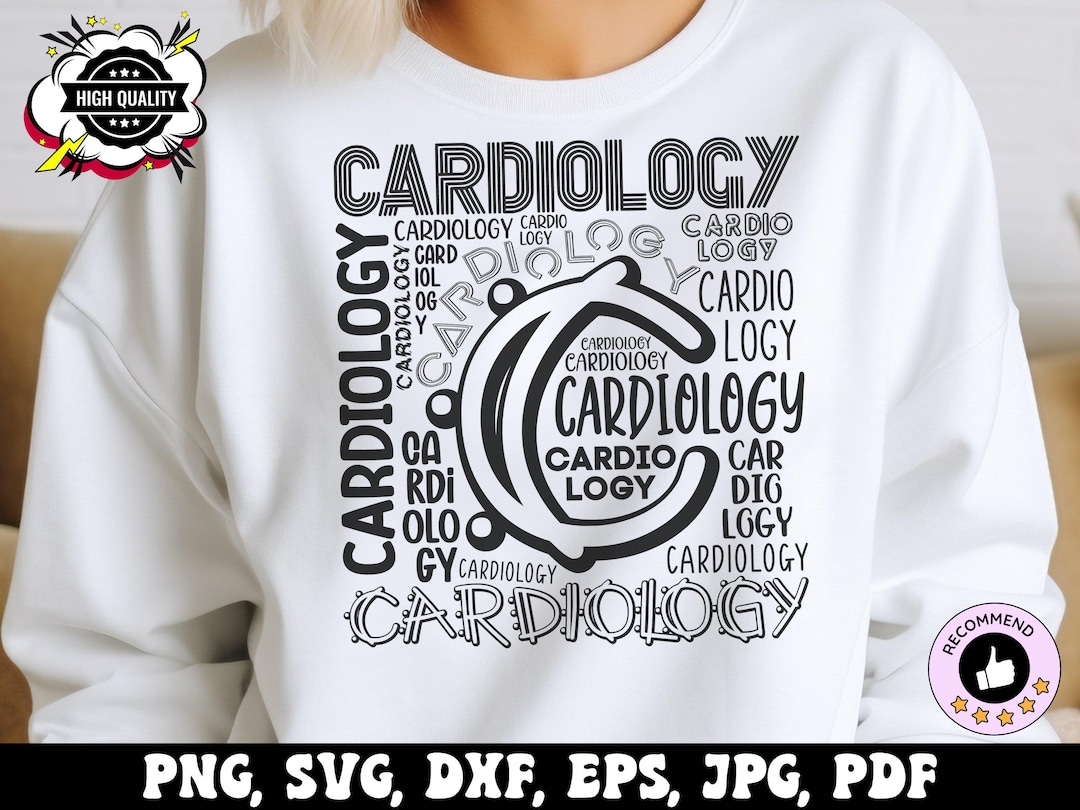 Cardiology Svg Png, Typography Cardiology Png, Cardiologist Svg Cricut ...