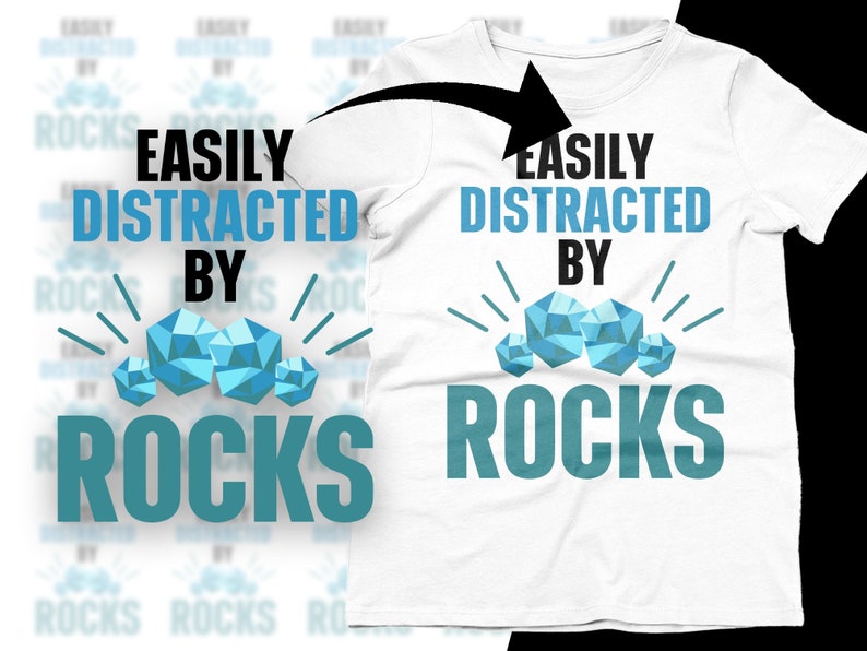 Geologist Svg Png, Easily Distracted by Rocks Svg Cricut, Rockhound ...