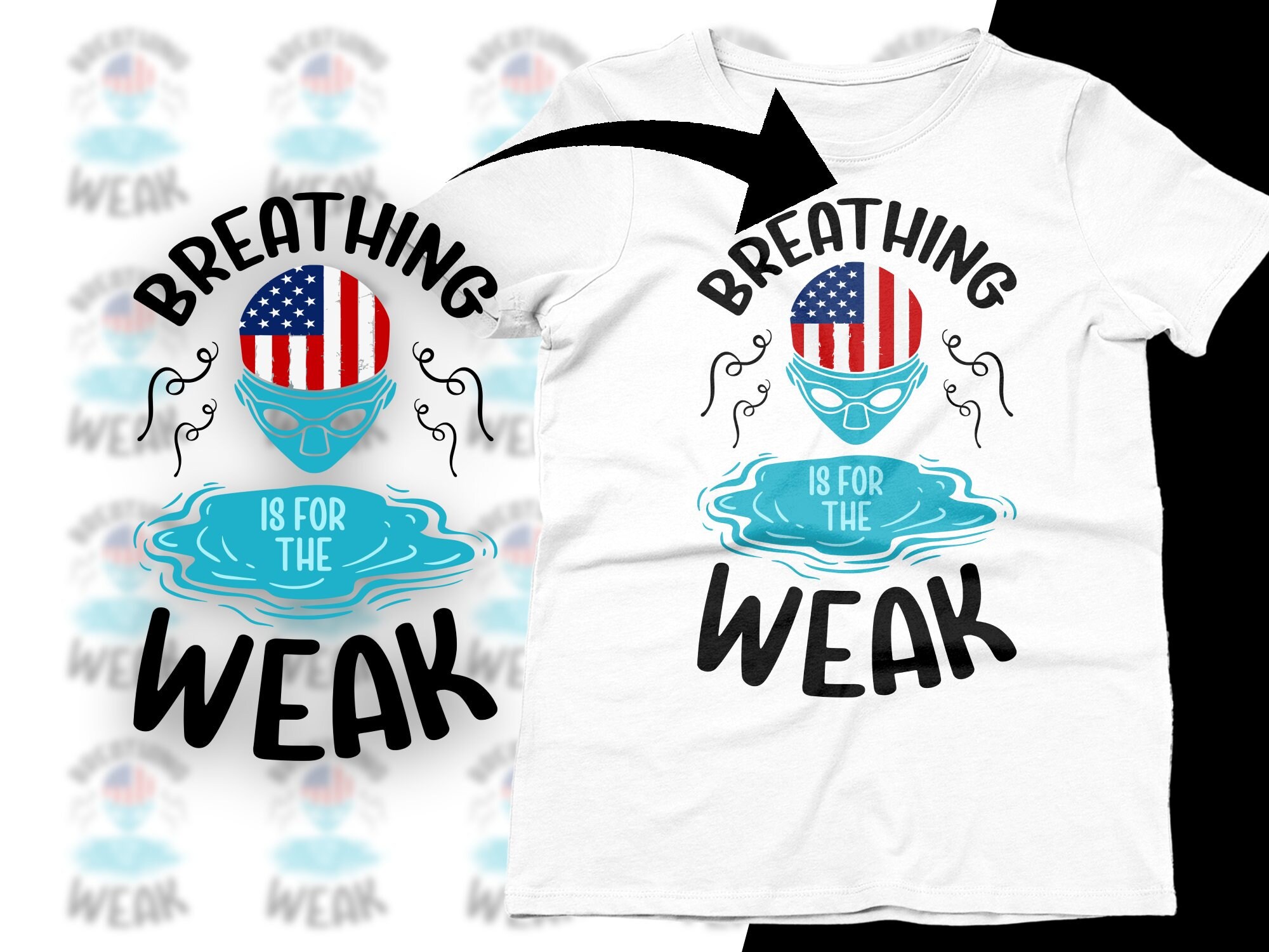 Swimming Svg, Swim Png, Breathing is for the Weak Svg Cricut, Swimmer ...