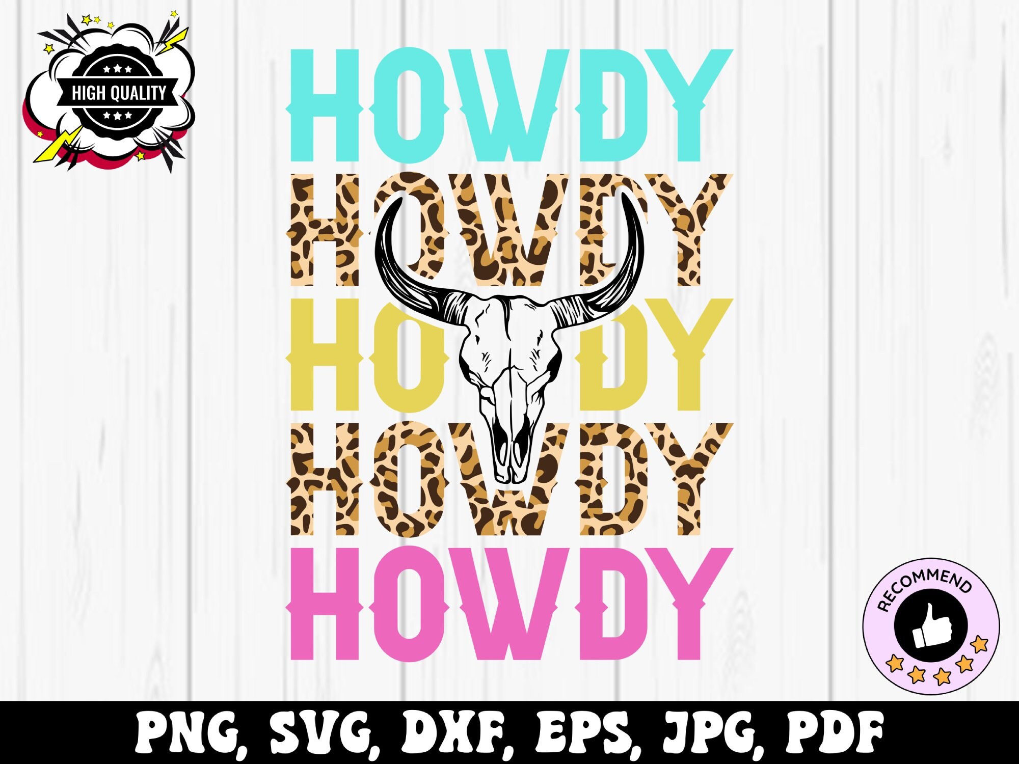 Howdy Bull Skull Svg Png, Cowgirl Svg Cricut, Western Png, Country Png ...