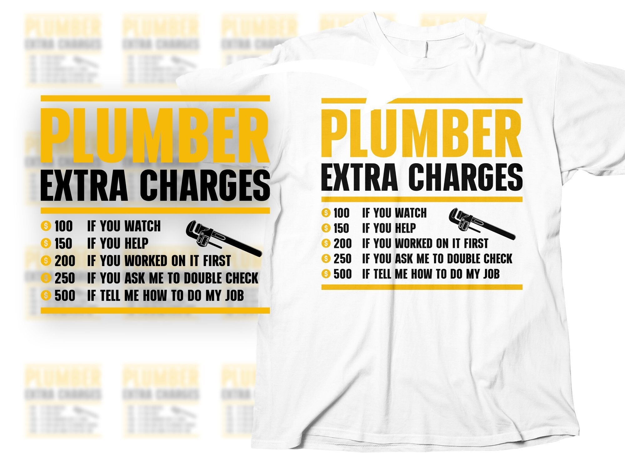 Plumber Extra Charges Svg Png, Svg Cricut Png Sublimation Designs - Etsy