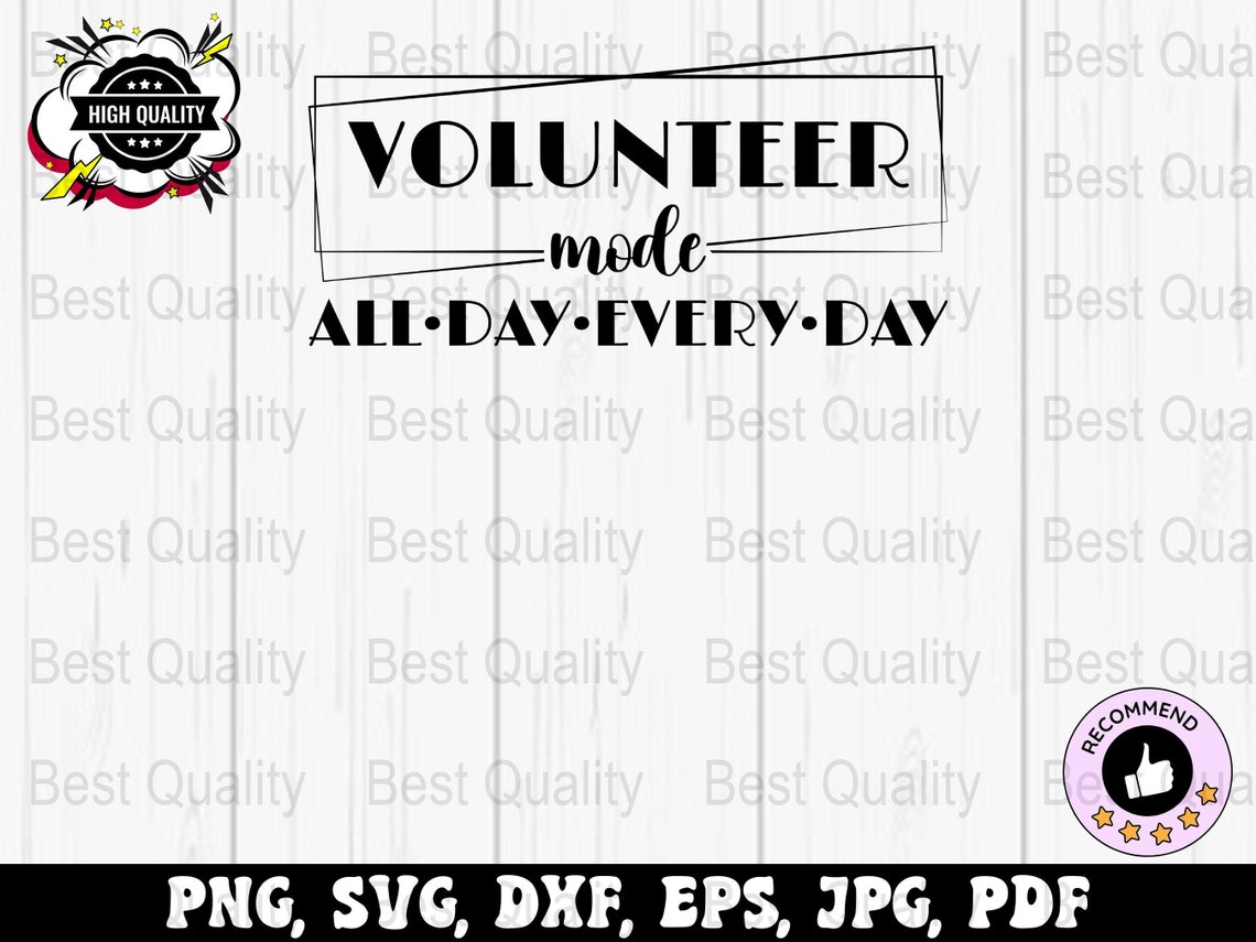 PTO Volunteer Svg Png, Volunteer Mode Svg, Volunteering PTA Svg Cricut ...