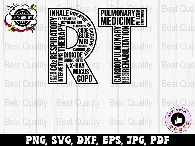 Respiratory Therapy Svg Png, RT Svg, Respiratory Therapist Svg Cricut ...