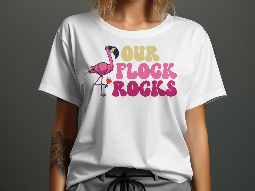 Flamingo Svg, Our Flock Rocks Svg Cricut, Funny Flamingo Png ...