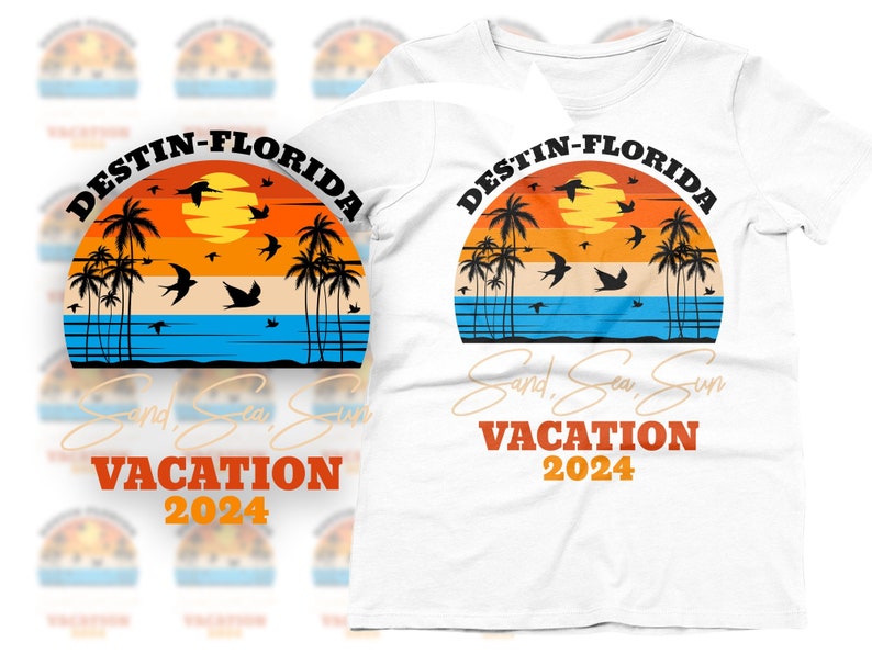 Destin Florida Vacation 2024 Svg Png, Svg Cricut Png Sublimation ...