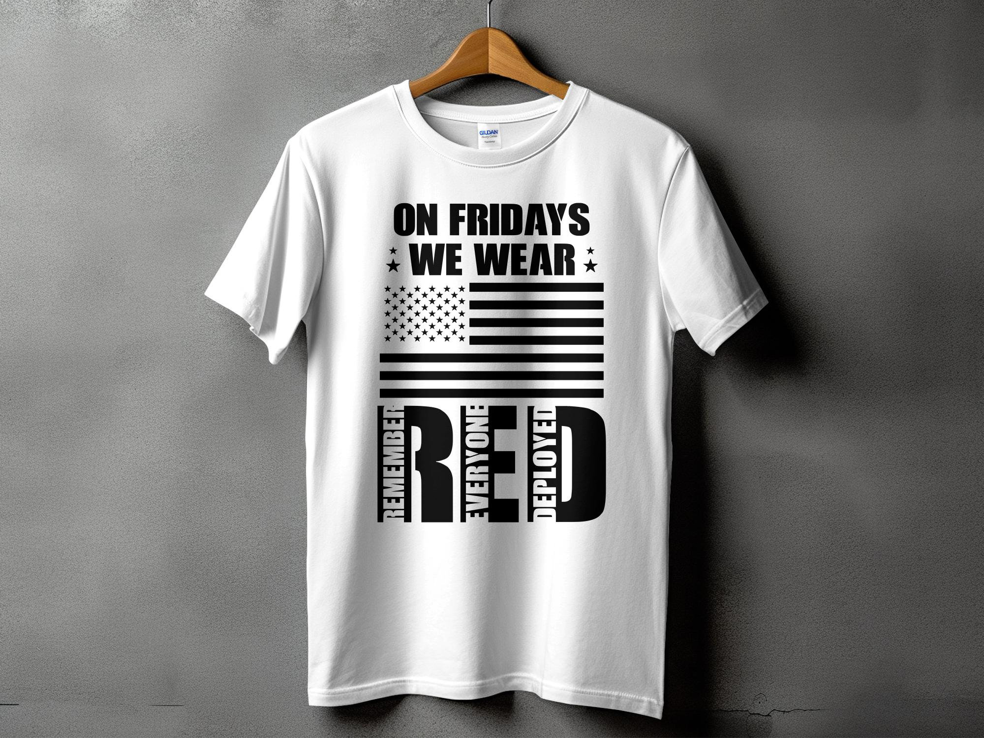 Red Friday Flag Svg Png, on Fridays We Wear Red Svg, Military Svg ...