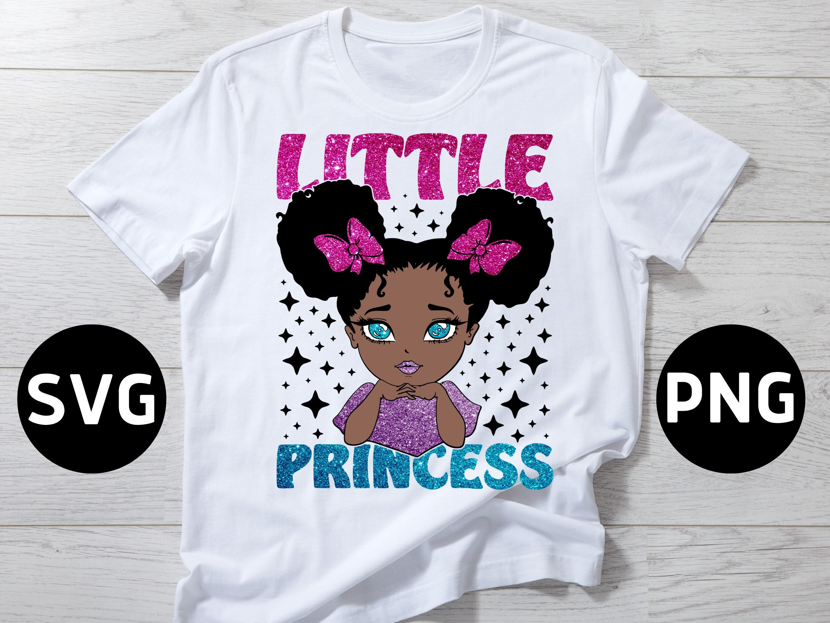 Little Black Princess Svg, Afro Princess Png, African American Princess ...