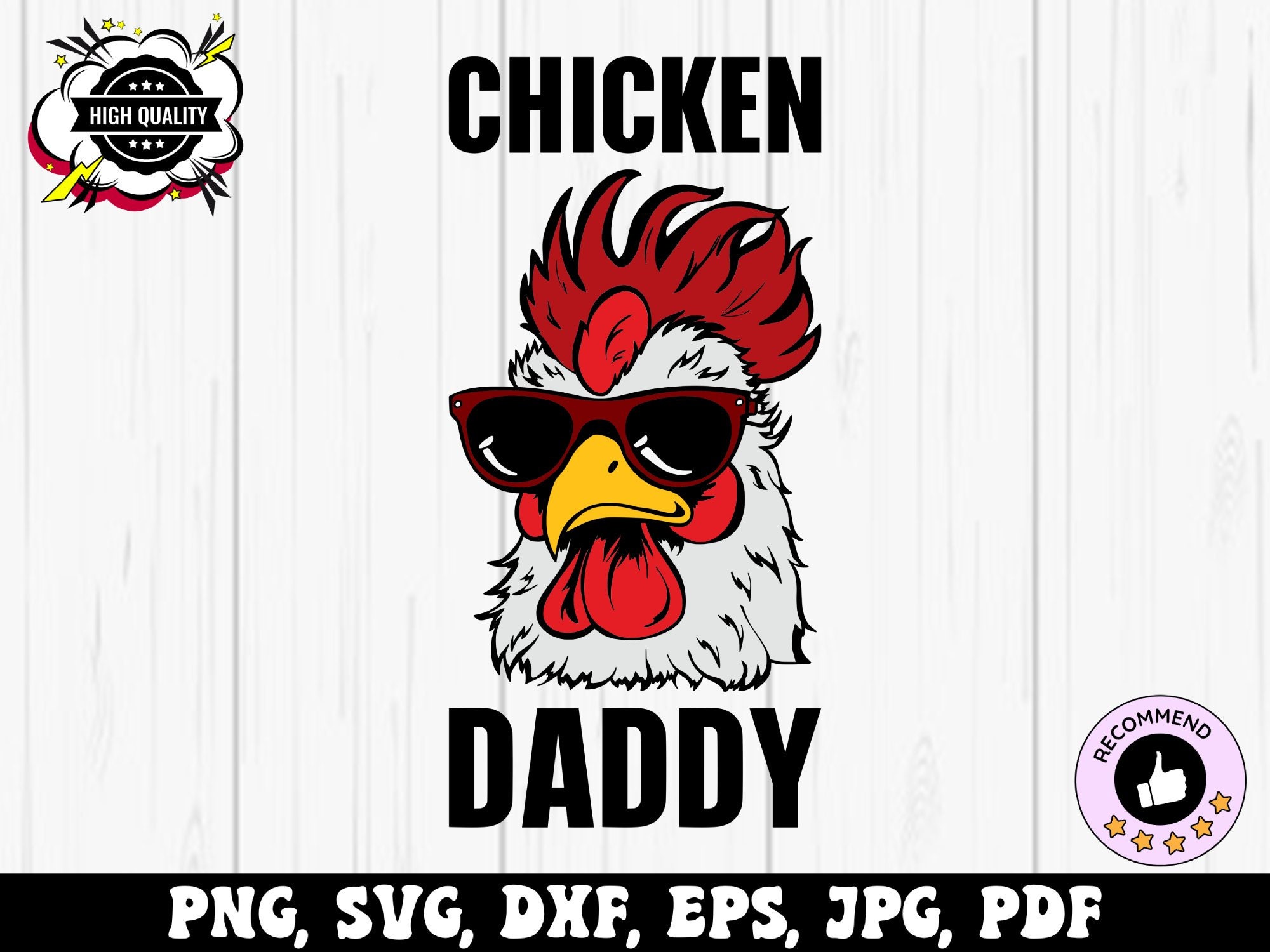 Chicken Dad Svg Png, Chicken Daddy Svg, Funny Chicken Quotes Svg Cricut ...