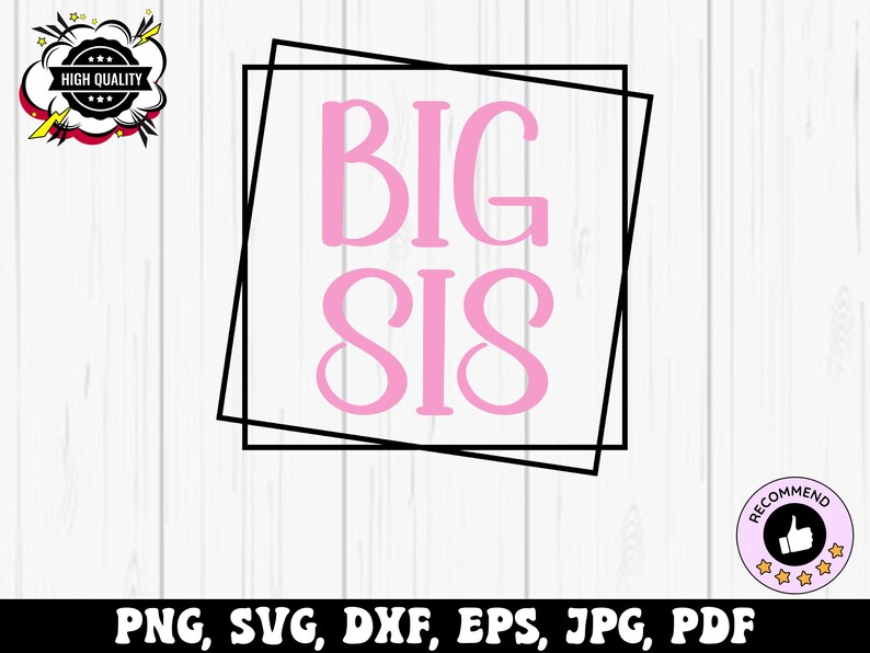 Big Sister Svg Png, Big Sis Png, Big Sis Svg Cricut, Big Sister Baby ...