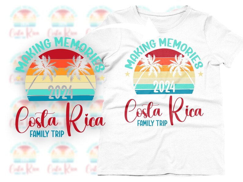 Costa Rica 2024 Family Trip Svg Png, Svg Cricut Png Sublimation Designs ...