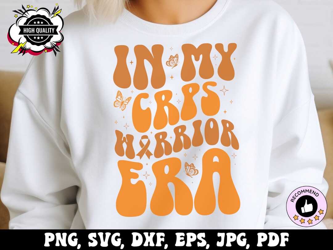 Era Crps Awareness Svg Png, in My Crps Warrior Era Svg Cricut, Retro ...