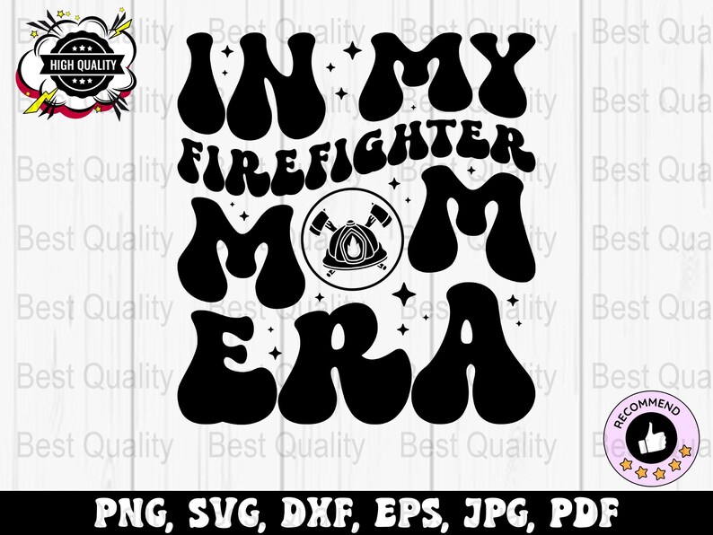Retro Firefighter Mom Svg Png, in My Firefighter Mom Era Svg Cricut ...
