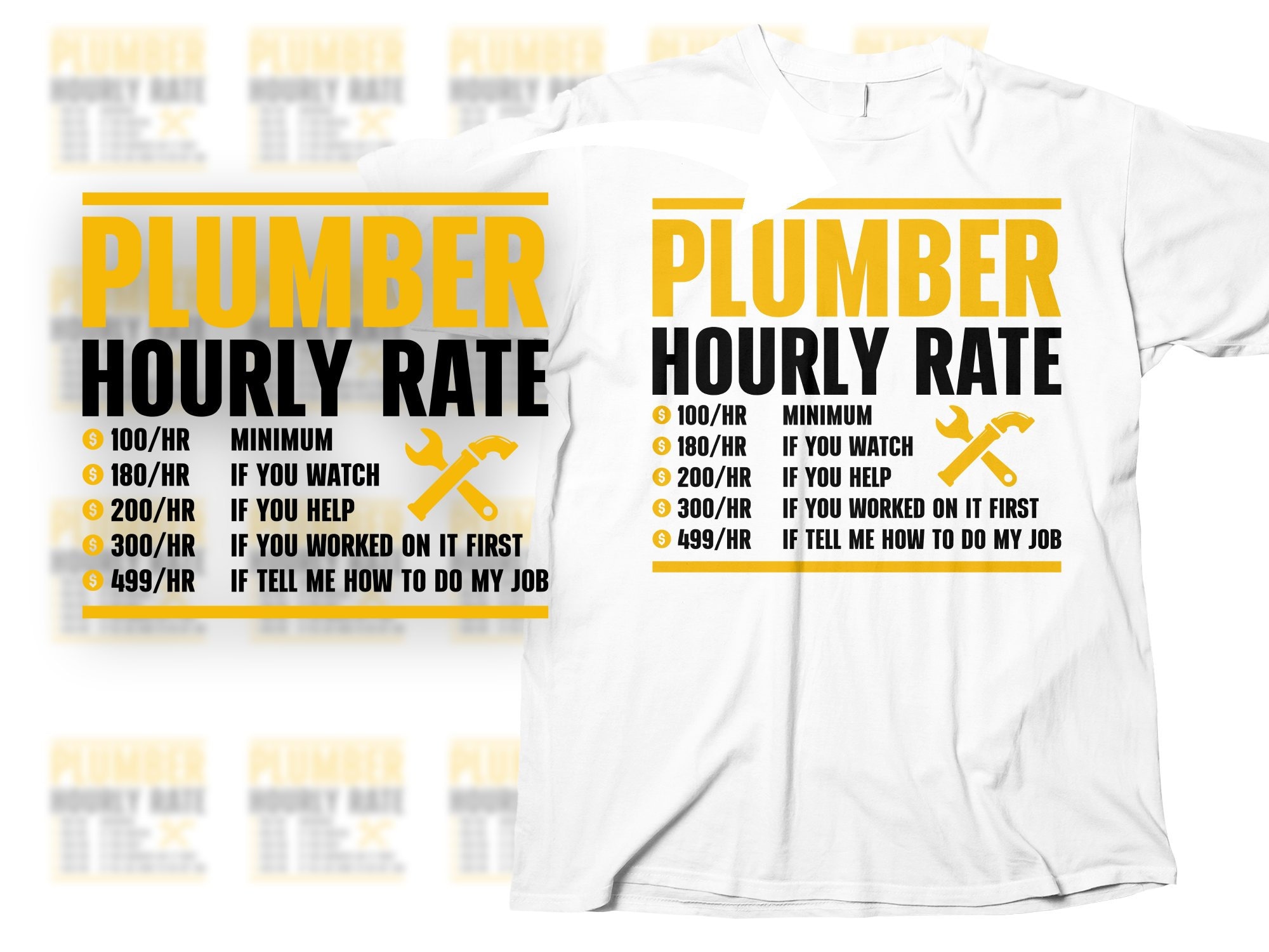 Plumber Hourly Rate Svg Png, Svg Cricut Png Sublimation Designs - Etsy