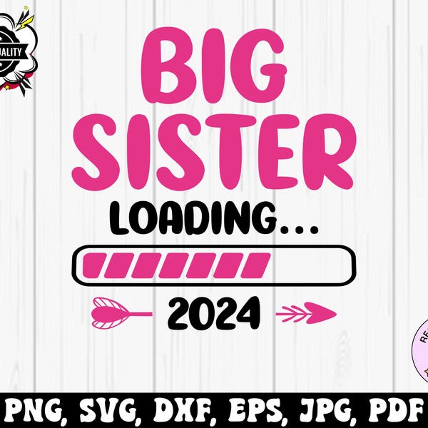 Big Sister Loading Svg - Etsy