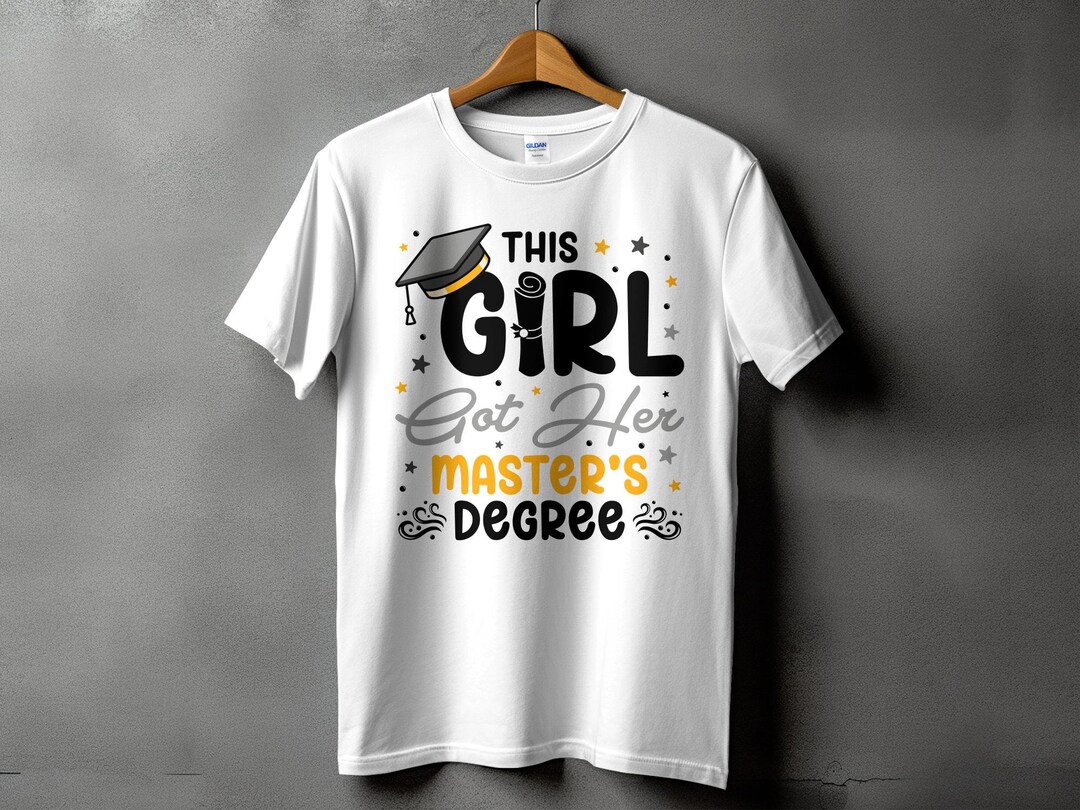 Masters Degree Graduation Girl Svg Png, Svg Cricut Png Sublimation ...