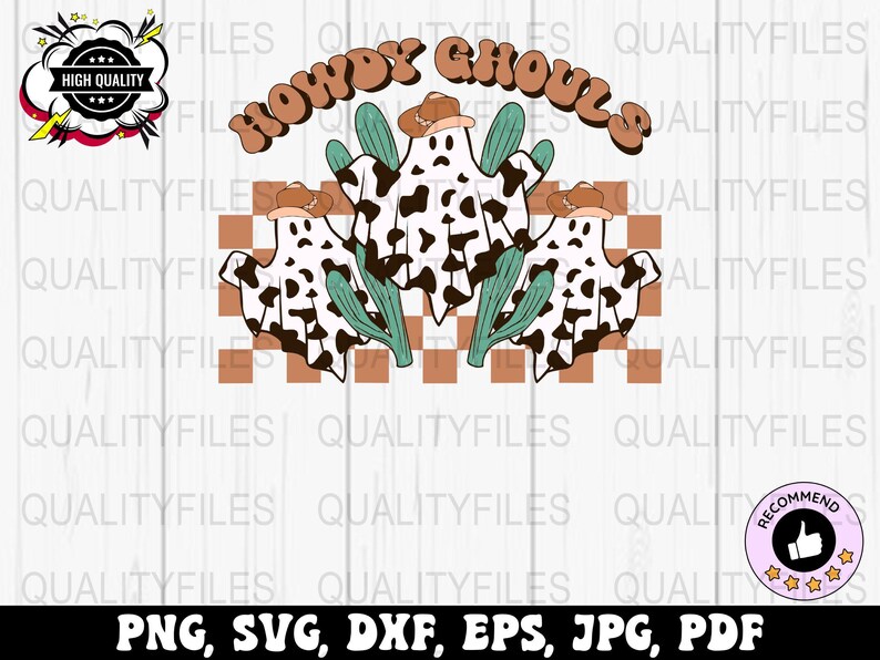 Western Howdy Ghouls Svg, Autumn Svg Cricut, Fall Png Sublimation ...