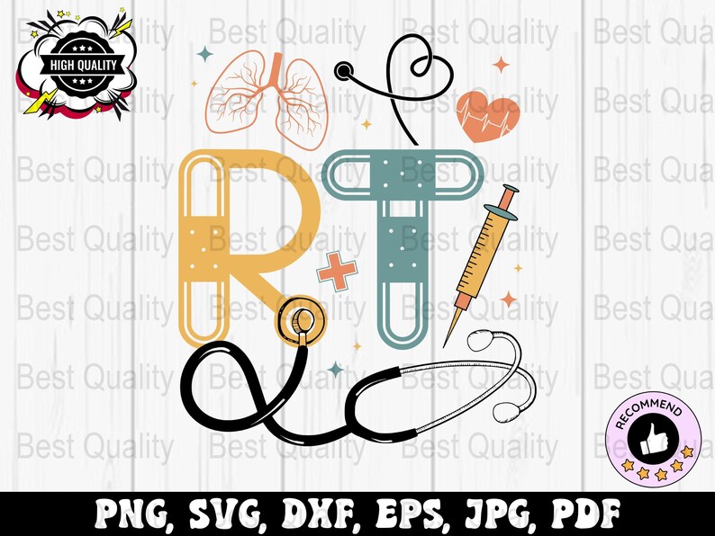 Respiratory Therapy Svg Png, RT Respiratory Therapy Svg, Respiratory ...