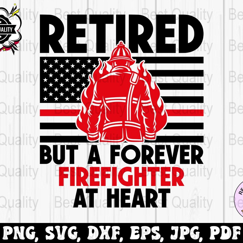 Retired Firefighter - Etsy