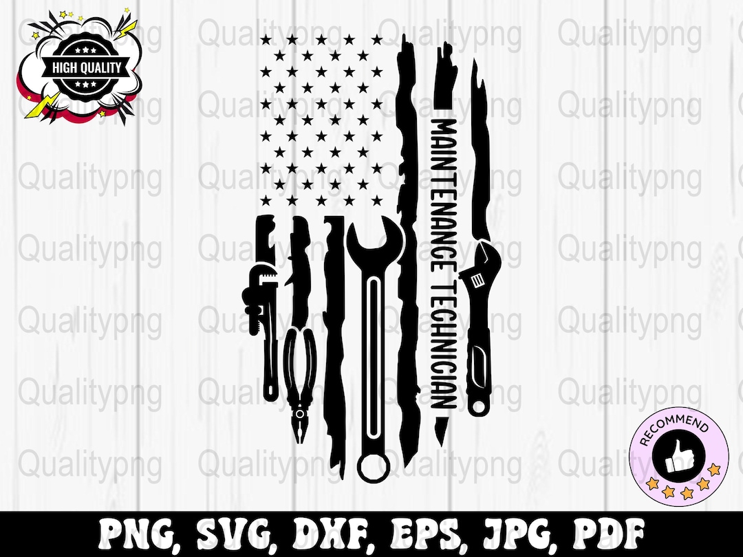 Maintenance Svg Png, Maintenance Technician Flag Png, Repairman Svg ...