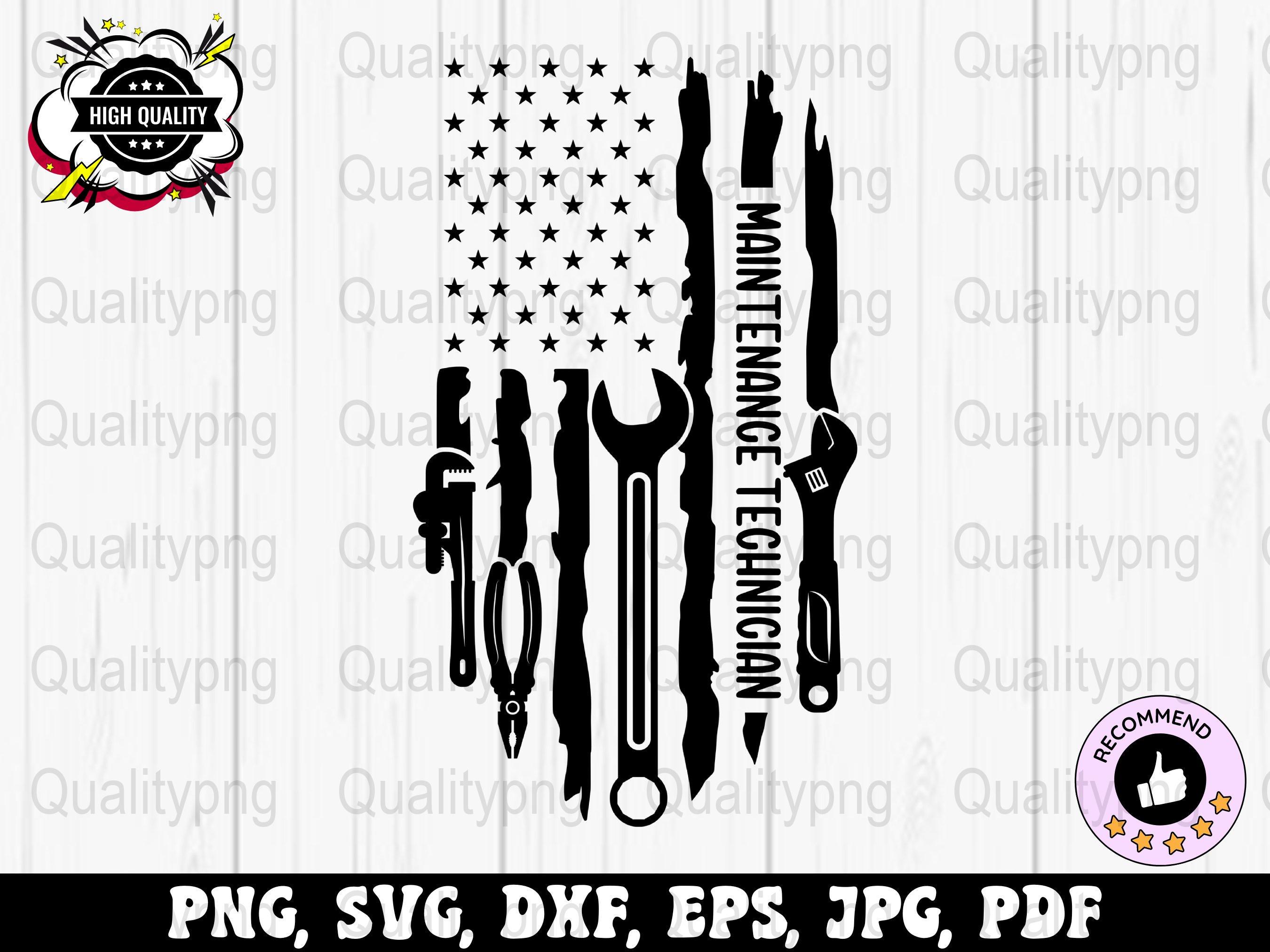 Maintenance Svg Png, Maintenance Technician Flag Png, Repairman Svg ...