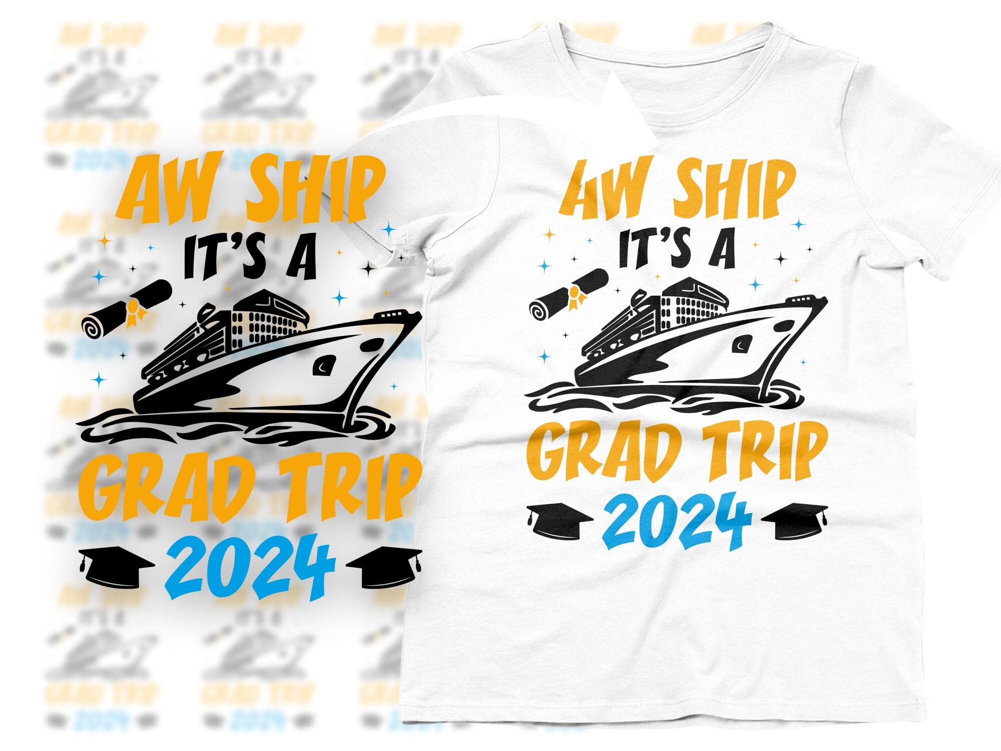 Graduation Trip Cruise 2024 Svg Png, Svg Cricut Png Sublimation Designs ...