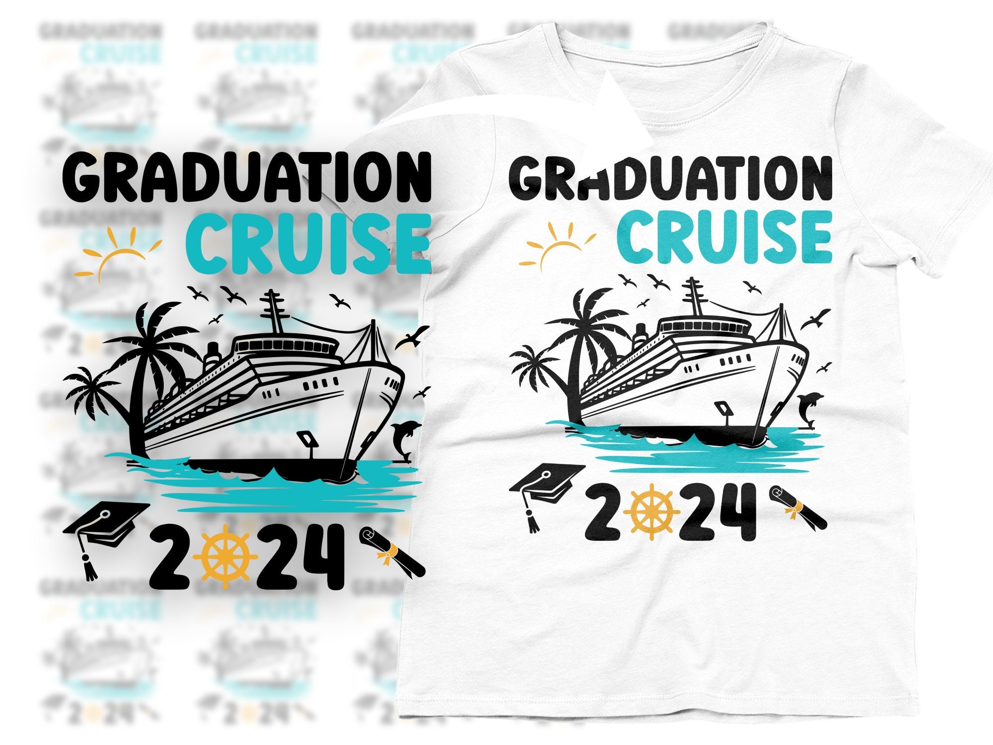 Graduation Cruise 2024 Svg Png, Svg Cricut Png Sublimation Designs - Etsy