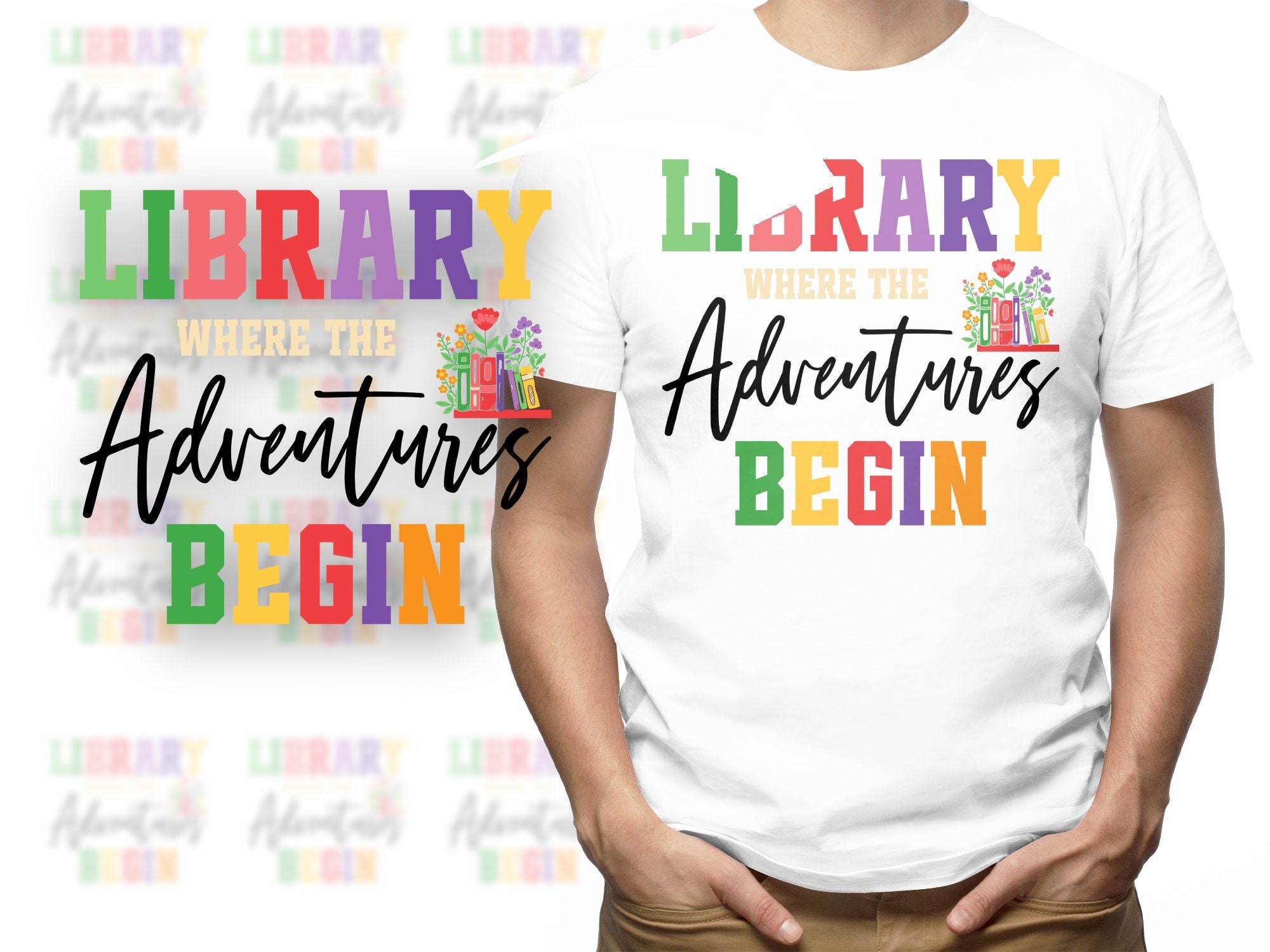 Library Where the Adventures Begin Svg Png, Svg Cricut Png Sublimation ...